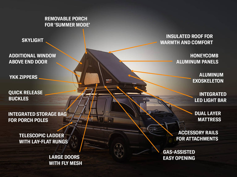 TentBox Cargo 2.0 Rooftop Tent - The new and improved rugged model ...